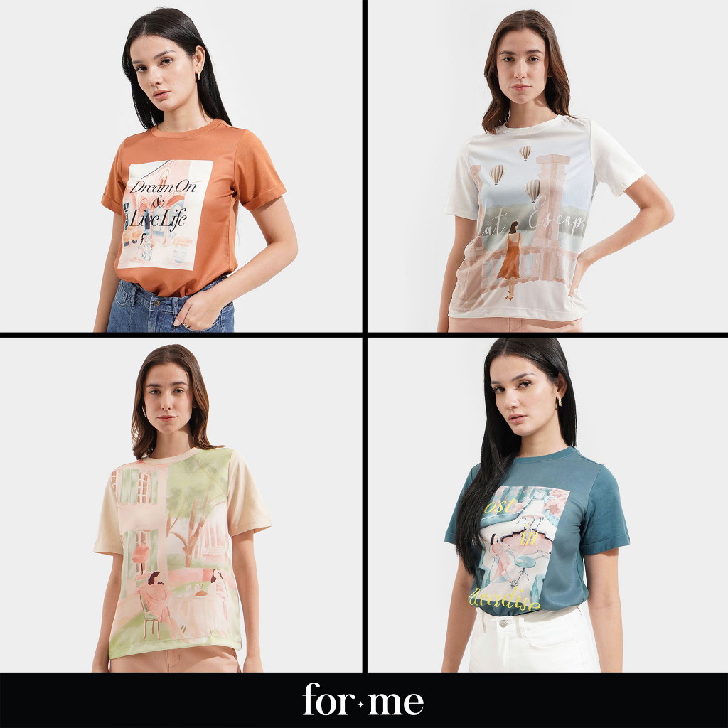 ForMe Great Escape T-Shirt Collection for Women | Shopee Philippines