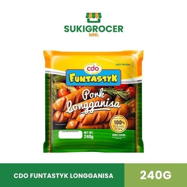 CDO Funtastyk Frozen Longganisa 240g | Shopee Philippines
