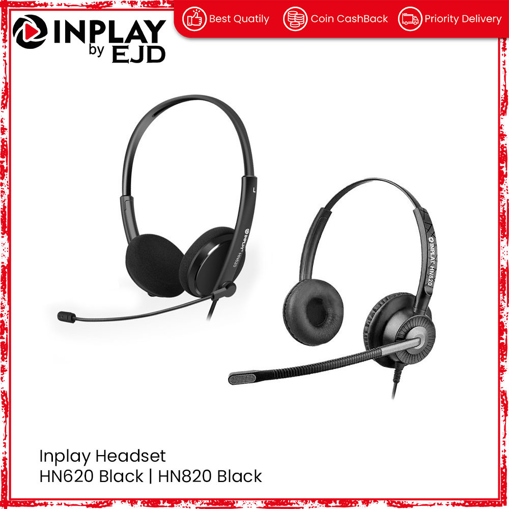 Inplay HN820 Black Professional Call Center Headset | Shopee Philippines