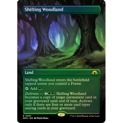 Pr0xy Card - Shifting Woodland (Borderless Foil) | Modern Horizons 3 ...