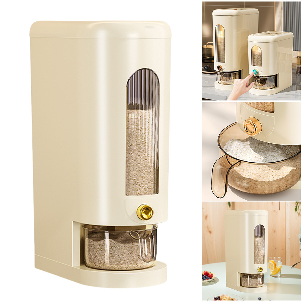 유5/10KG Automatic Rice Dispenser Insect-Proof Pet Food Rice Organizer ...
