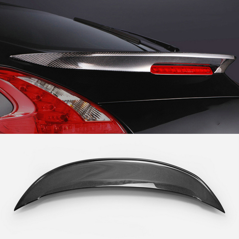 ⓞCarbon Wing Lip For Nissan 370Z Z34 VRS Style Glass Fiber/FRP Rear ...