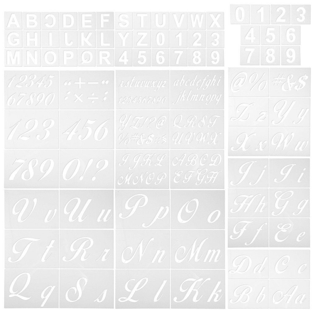 ~Letter Template Number Stencil for Painting Alphabet Decorate Stencils ...