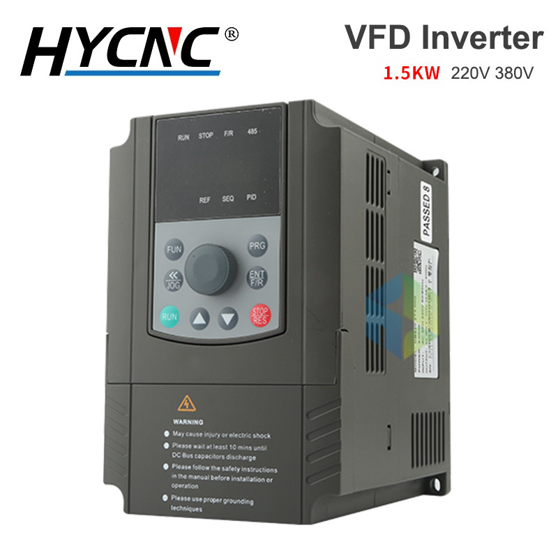 1.5KW Rituo VFD Inverter 220v Single Phase/ 380v 3 Phase Motor Speed ...