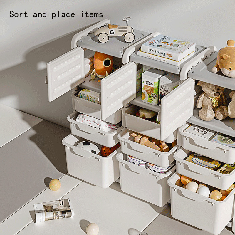 Children's toy storage rack Large capacity multi-layer toy cabinet Baby ...