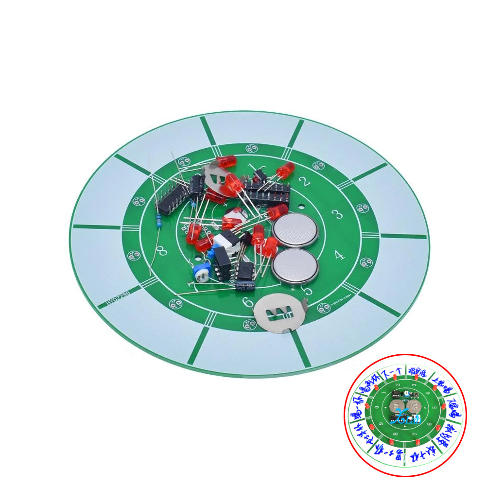 ♥Raffle game kit LED water Lamp wheel of Fortune make DIY learn ...