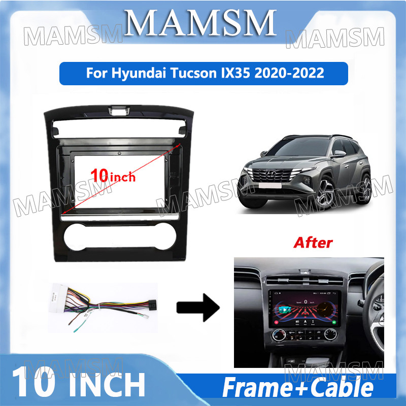 2 Din Radio Frame Adapter For Hyundai Tucson IX35 2020-2022 Car Android ...