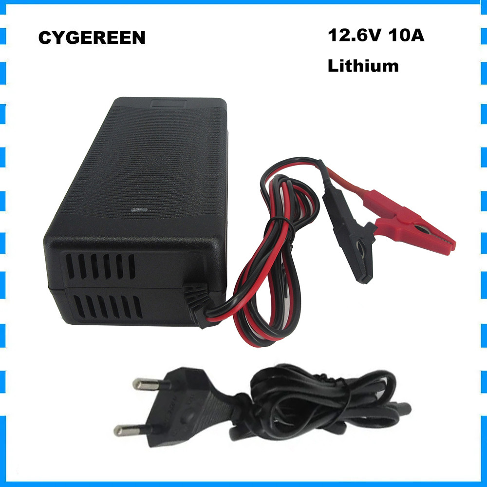 ☪126v 10a Lithium Ebike Battery Fast Charger For 3s 12v 12 Volt Li Ion 6915