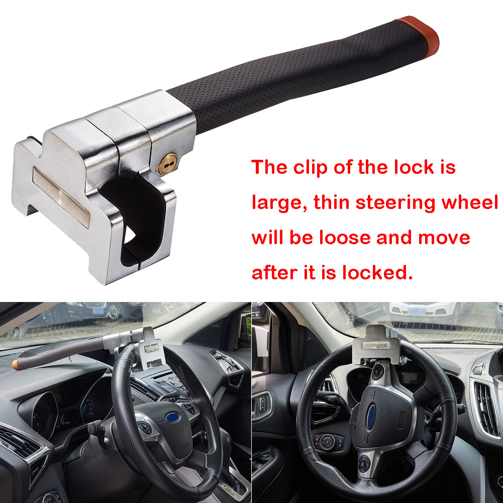Auto Car Anti Theft Security T Type Rotary Steering Wheel Lock with 2 ...