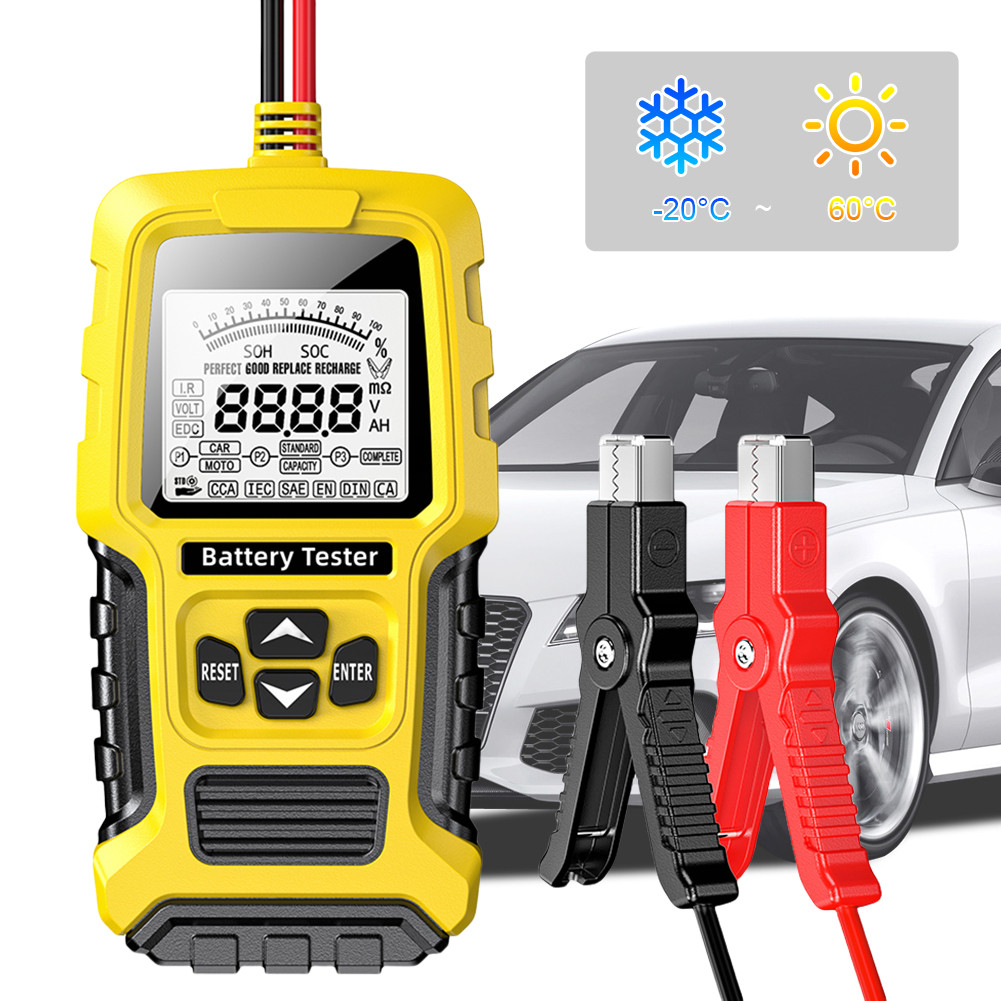 웃Car Battery Tester SOH SOC CCA IR Measurement Battery Analyzer Test ...