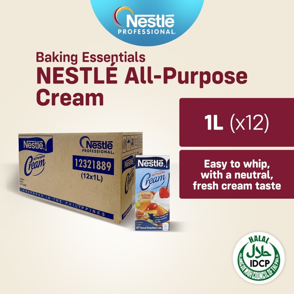 Nestle All-Purpose Cream 1L Bundle – Pack of 12 | Shopee Philippines