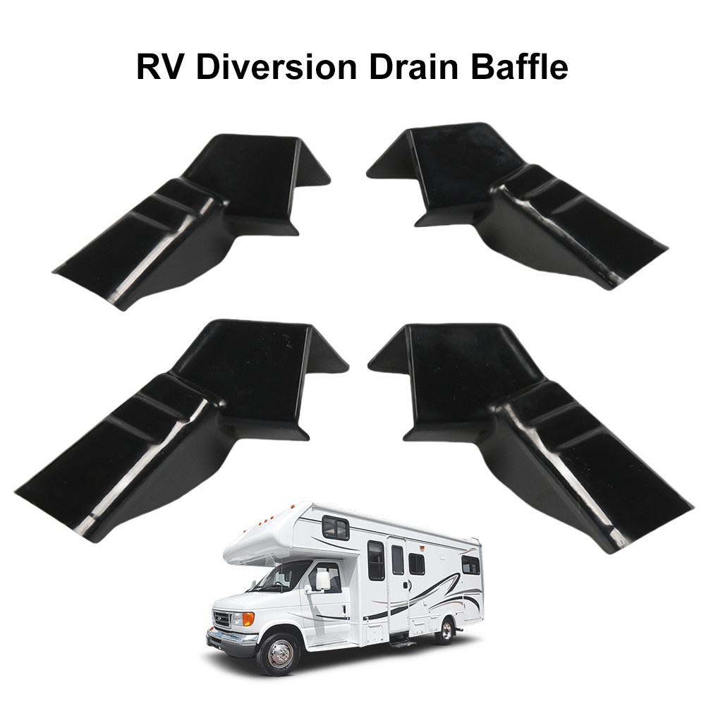 ~4Pcs RV Rain Gutter Spouts Stay Dry RV Gutter Spout Extensions Protect ...