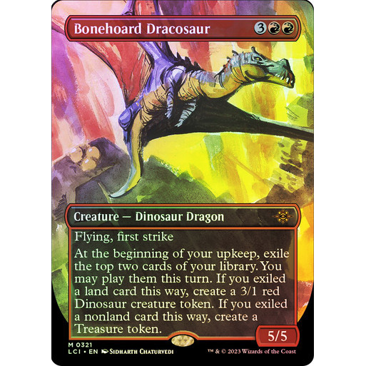 Pr0xy Card - Bonehoard Dracosaur (Borderless Foil) | The Lost Caverns ...