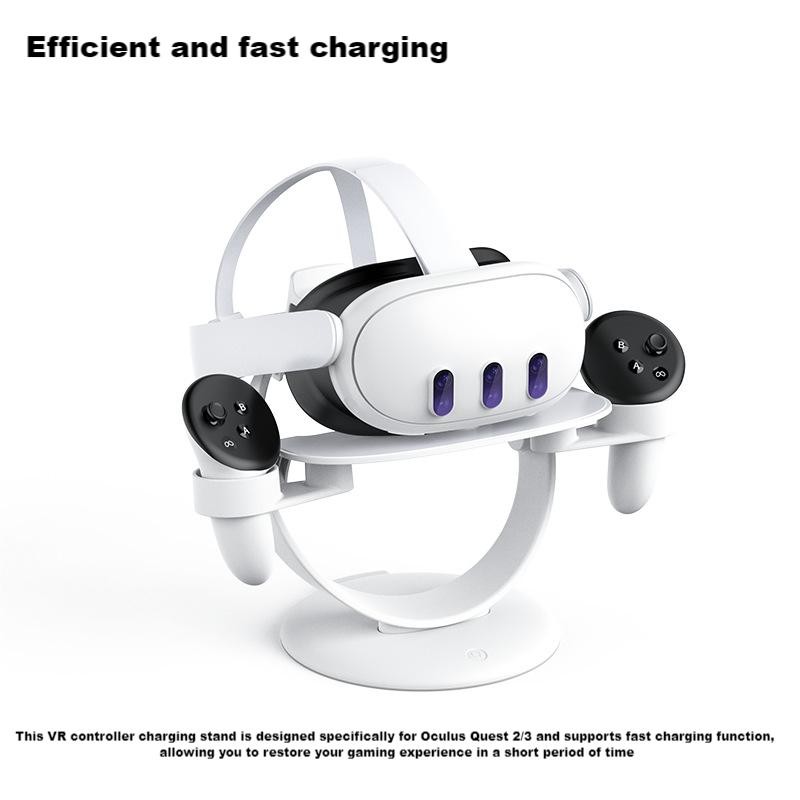 ☮For Oculus Quest 2/3 VR Controller Quick Charging Stand With For ...