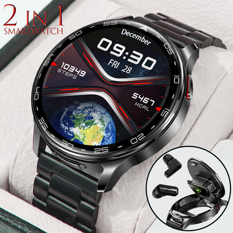 유New Smart Watch TWS 2-in-1 Bluetooth Earphones With built-in Speaker ...