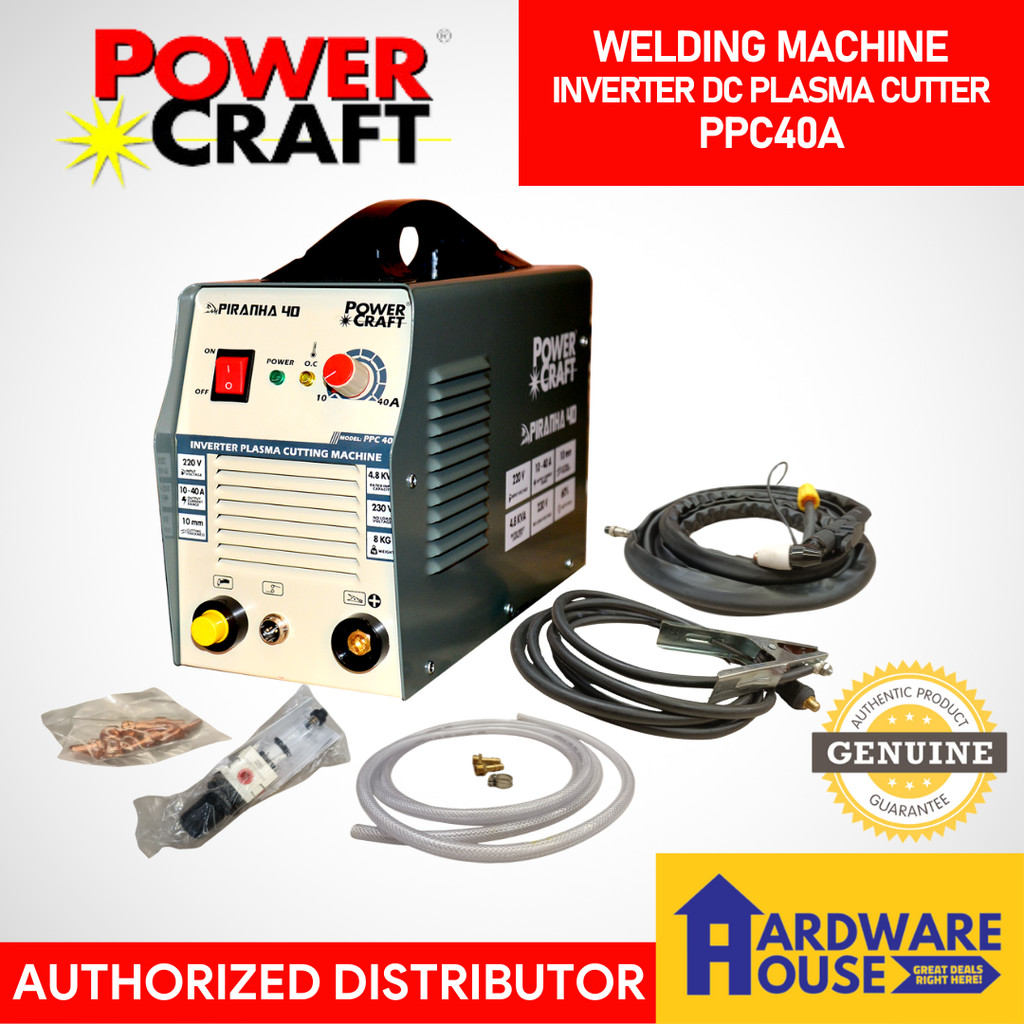 ORIGINAL POWERCRAFT Plasma Cutter 40A Inverter Welding Machine TRUE RATED PPC40A HEAVY DUTY ...