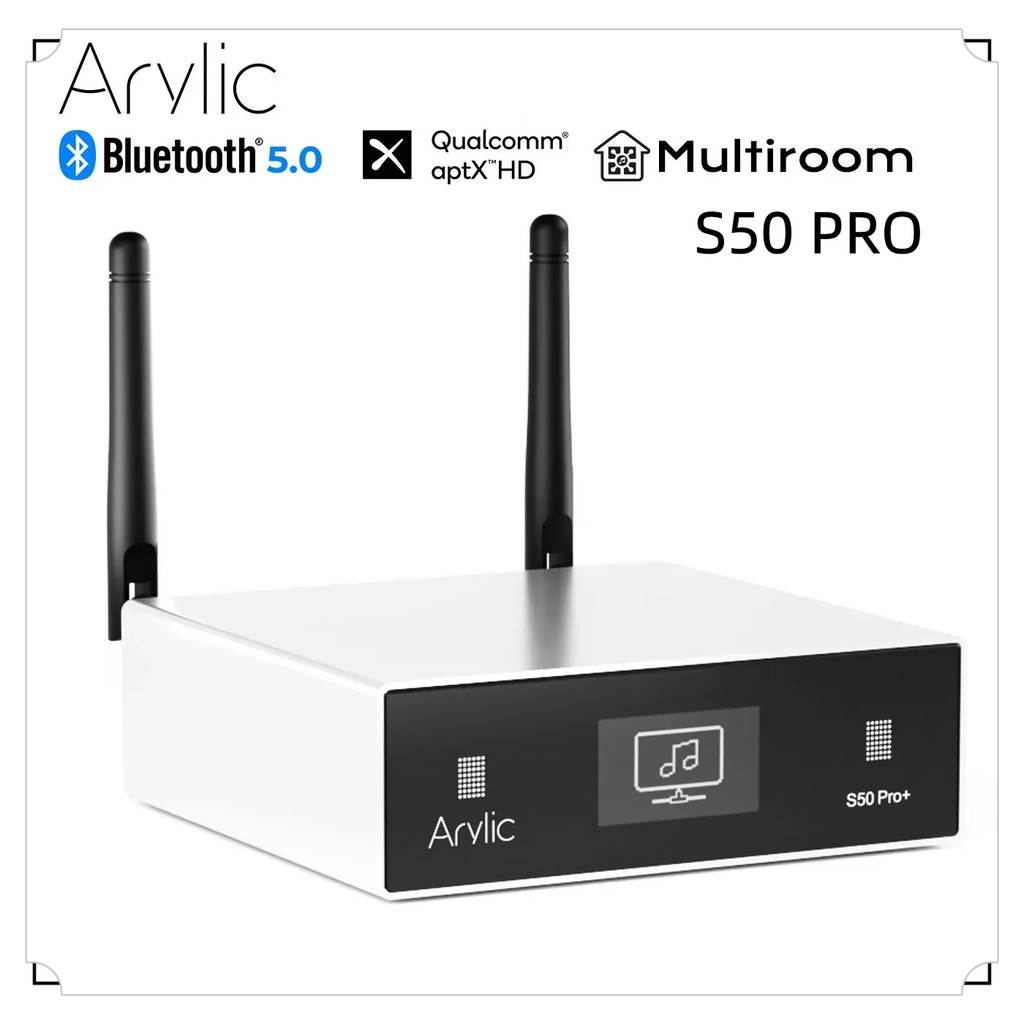 ★Arylic S50 Pro+ WiFi & AptX HD Preamplifier With ESS Sabre Dac AKM ADC ...