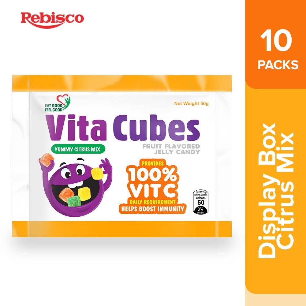 Vitacubes Display Box Citrus Mix 50G X 10Packs | Shopee Philippines