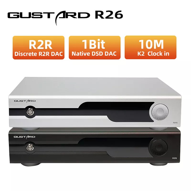 ♥GUSTARD R26 Discrete R2R Decoder MQA Native DSD DAC with Streamer ...
