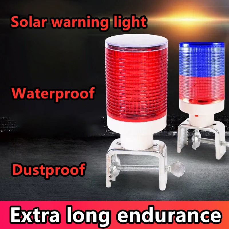 Solar LED warning light RedFishing boat operation Emergency light Flash ...