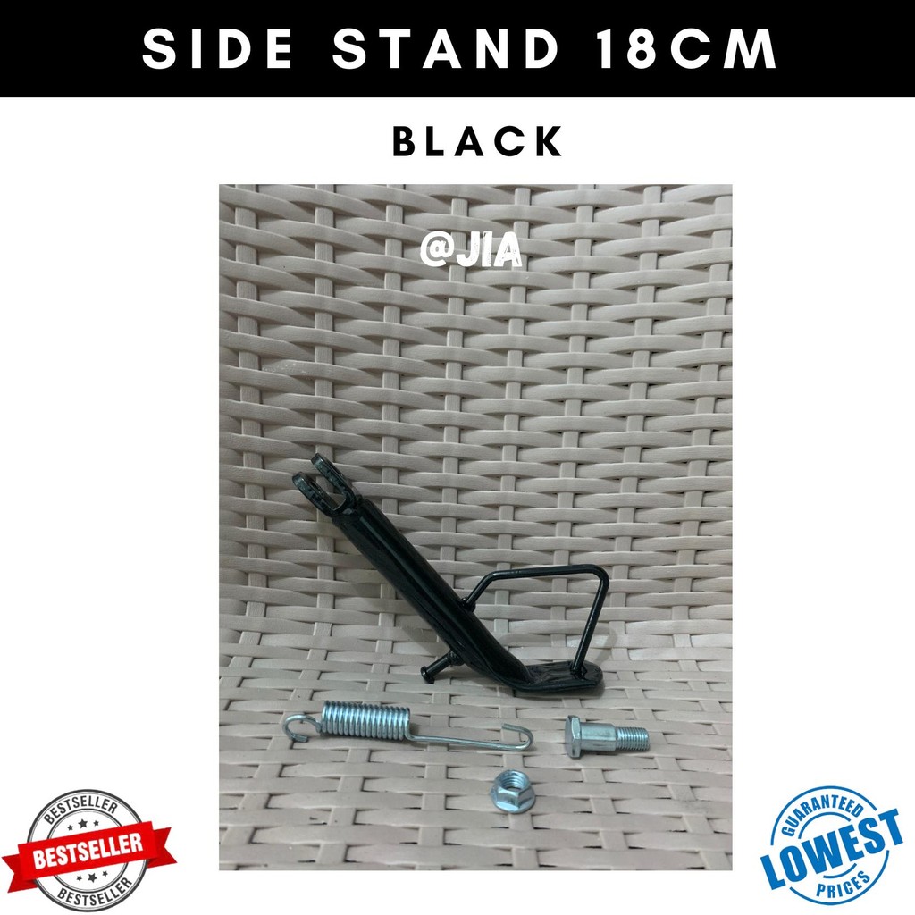 18 CM Black Side Stand for HONDA TMX 125 WITH FREE FULL ALLOY WITH ...