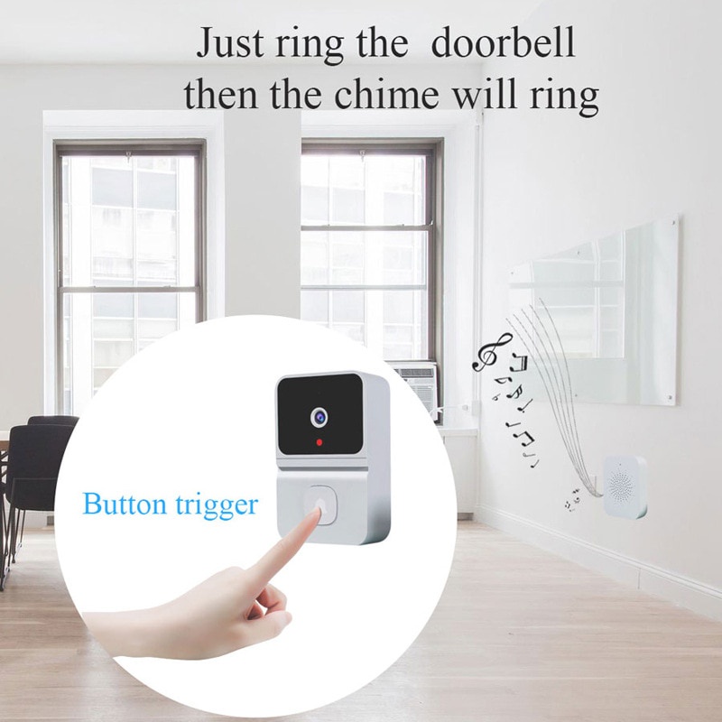 Mini Portable Two-way Voice Intercom Tuya Smart Doorbell Smart Home App ...