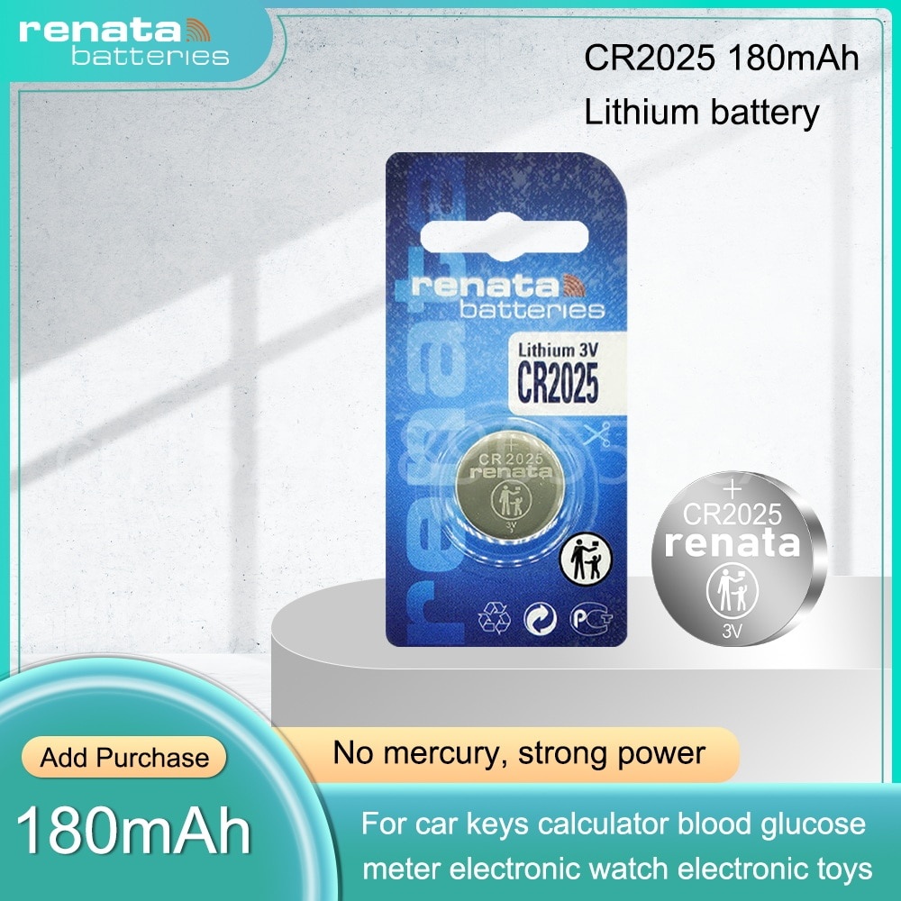 RENATA Original CR2025 BR2025 KCR2025 CR 2025 DL2025 3V Lithium Battery ...