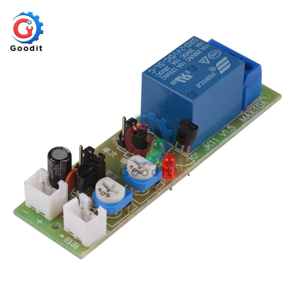 Adjustable Cycle Timer Delay On/Off Switch Power Supply Relay Module DC 5V 12V 24V Timer Relay ...