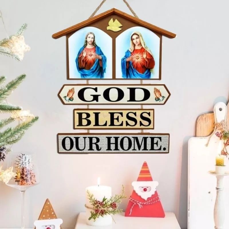 God Bless Our Home / Bless This Home Wooden Wall Decor Home Decoration ...