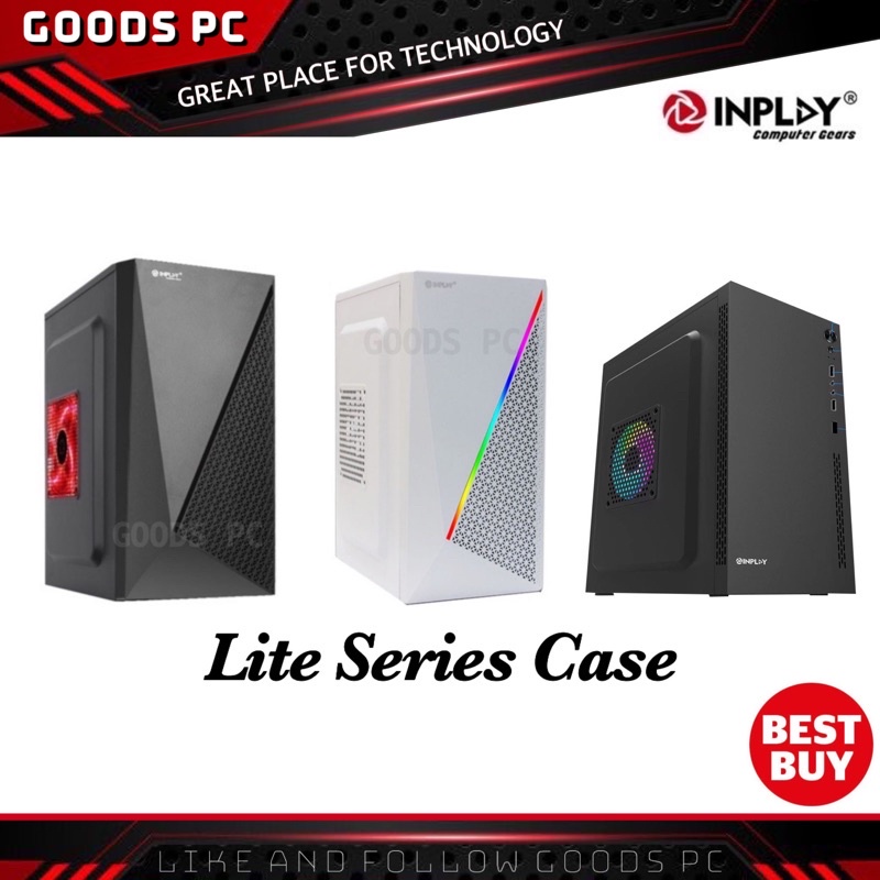 Inplay Lite X3 X5 X6 X8 X9 White / Black Micro atx Case Casing PC Cases ...