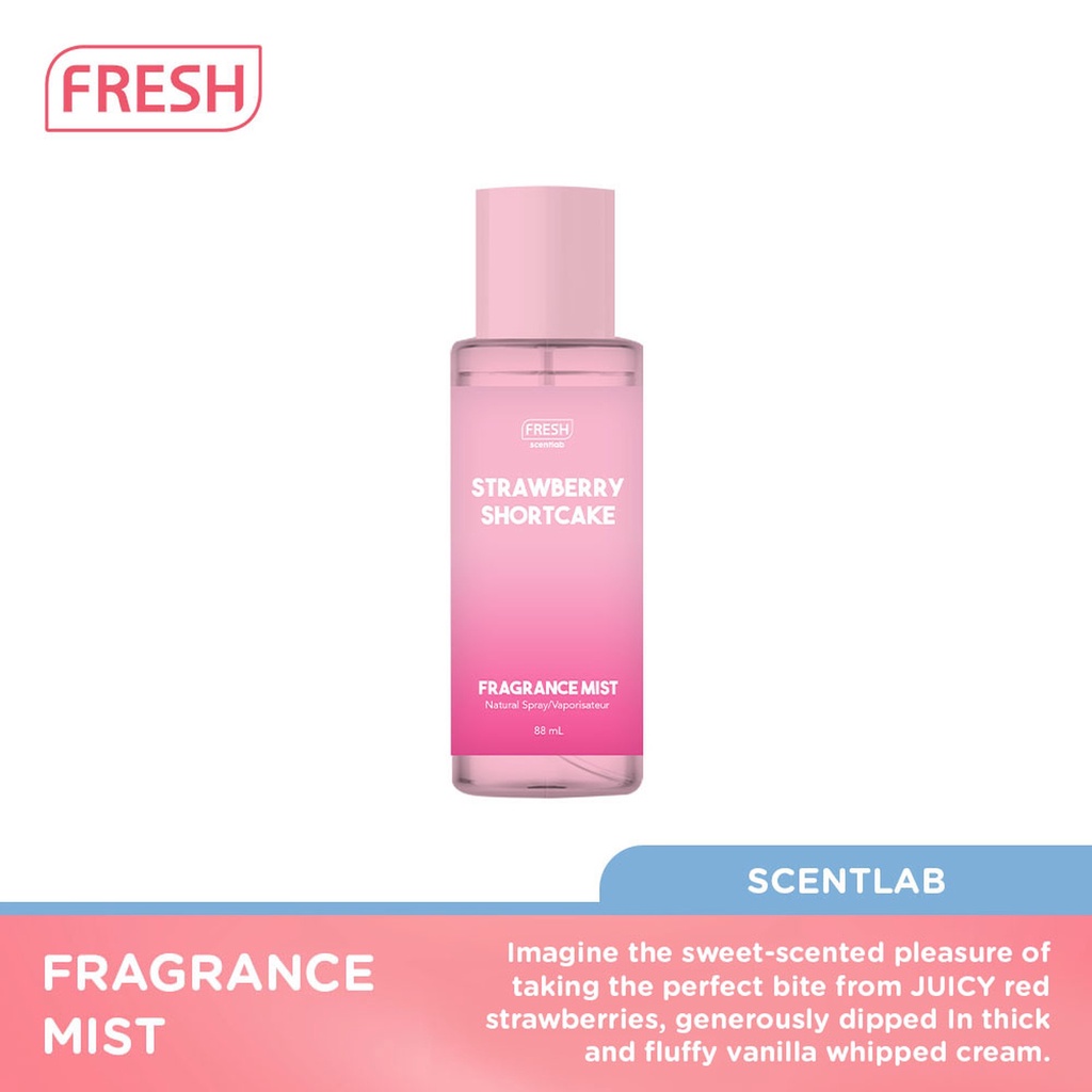 Fresh Scentlab Strawberry Shortcake Fragrance Mist 88 mL | Shopee ...