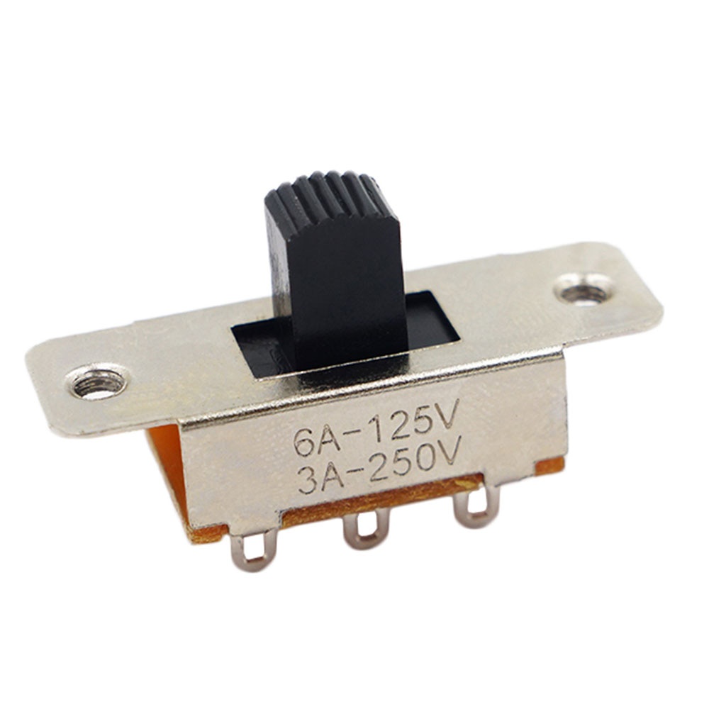 10Pcs On-Off 3 Position 2P3T PCB Panel Slide Switch Panel Mount ...