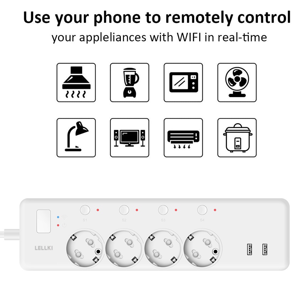 LY Zigbee Power Strip Energy Monitoring Wifi SmArt USb Socket 220V Eu ...