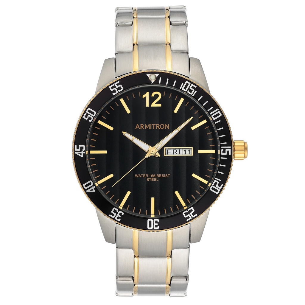 Armitron Silver Stainless Steel Bracelet Analog Watch AR-20/5356BKTT ...