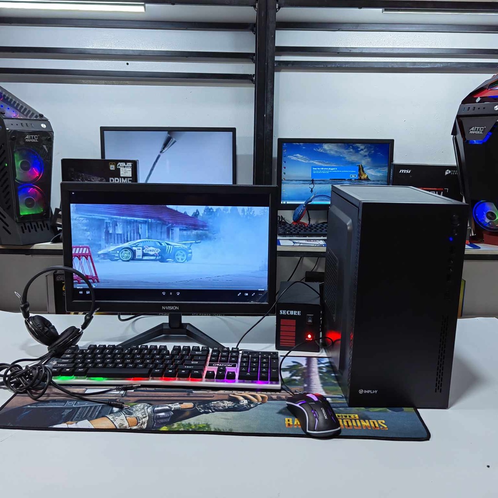 BRANDNEW COMPUTER SET RYZEN 5 4600G 8GB 240GB SSD 19 INCHES MONITOR ...