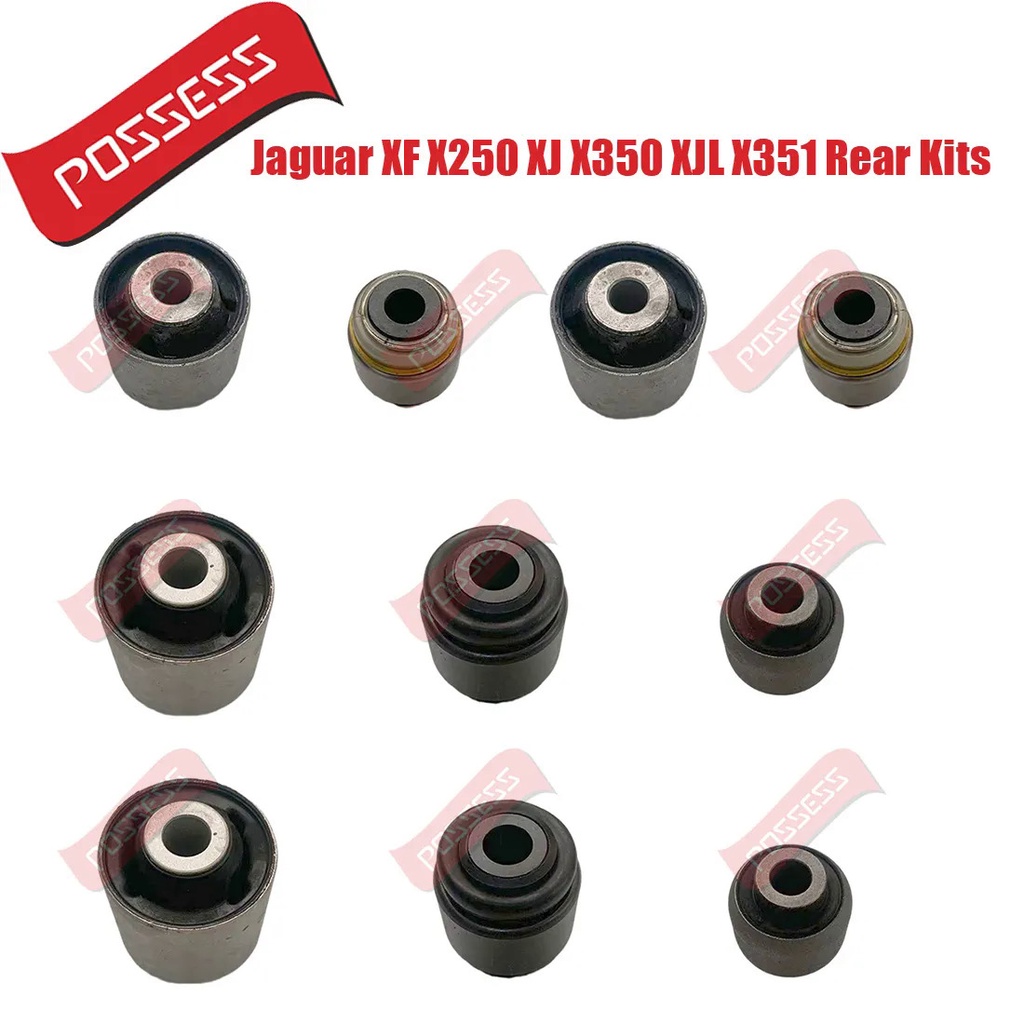 10 Pieces Rear Suspension Control Arm Bushing Kits For Jaguar XF X250 ...