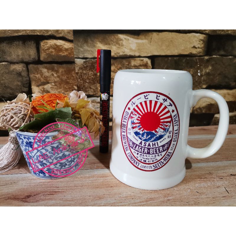Asahi Beer Mug (Ceramic) | Shopee Philippines