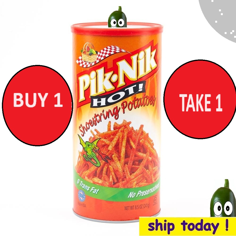 buy 1 take 1 Pik-Nik Hot Shoestring 8.5 oz / 241 g Piknik Shoestring ...