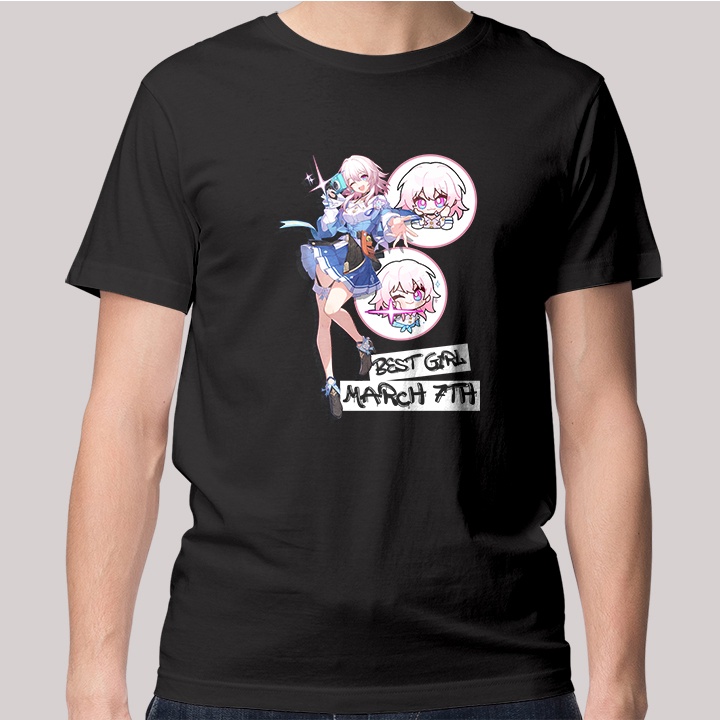 Honkai: Star Rail Game Shirt - Best Girl March 7th Design | Shopee ...