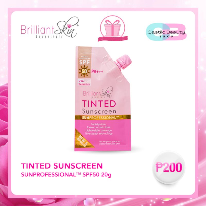 BRILLIANT SKIN TINTED SUNSCREEN SPF50 | Shopee Philippines