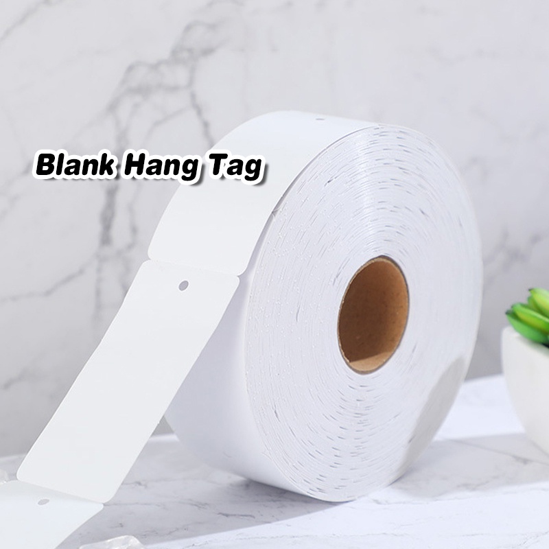 500pcs Blank Hang Tag Labeling Pricing Tag White Hang Tag Card Blank ...