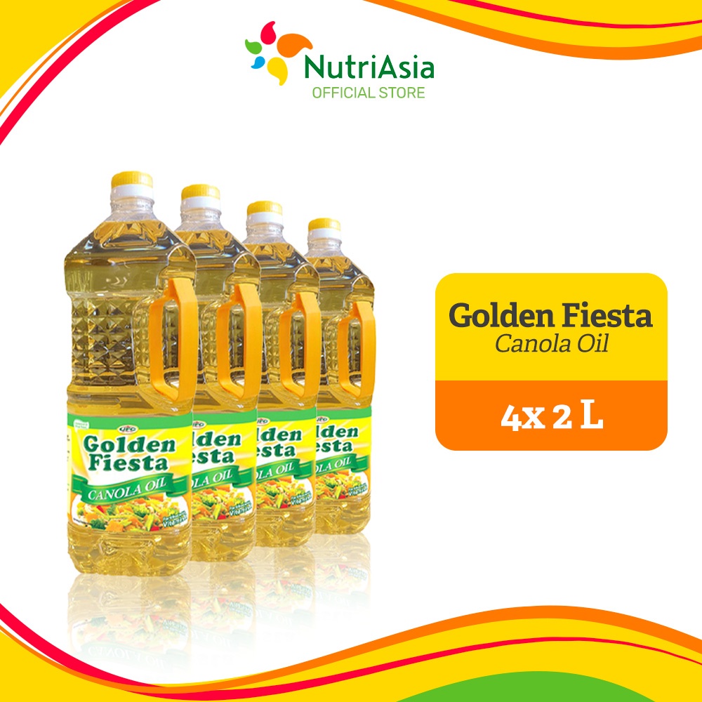 UFC Golden Fiesta Canola Oil 2 L Bundle of 4 | Shopee Philippines