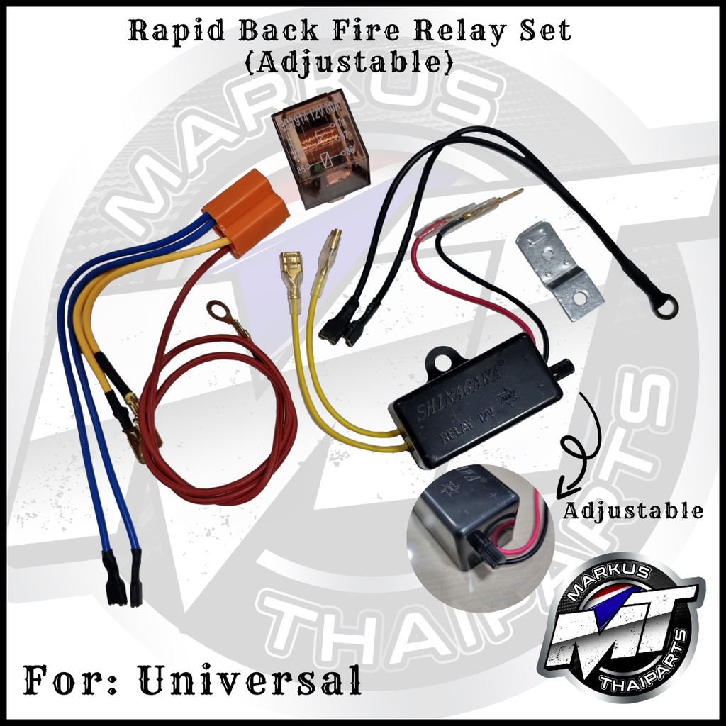 Rapid Back Fire Relay Set Adjustable | Shopee Philippines
