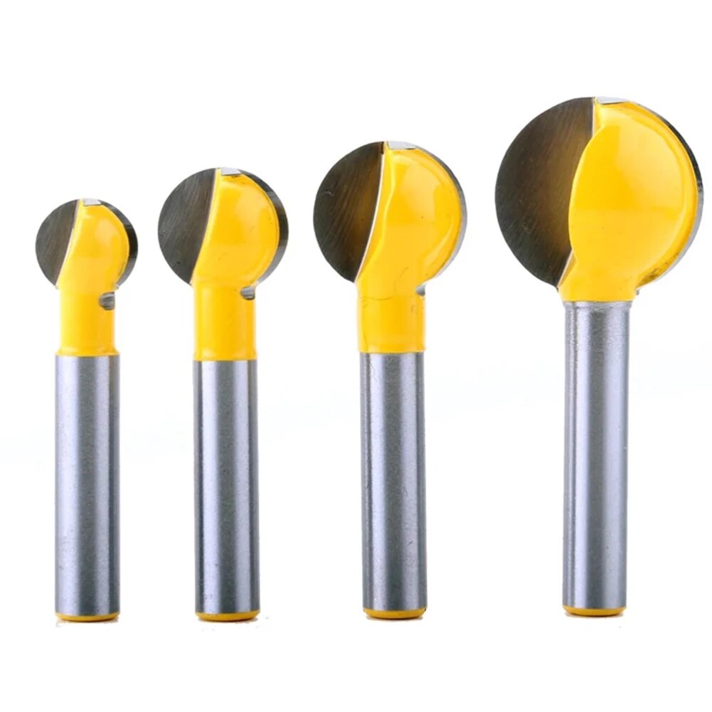 ⓥ1pc 8mm Shank Ball Nose Round Carving Bit Router Bit For Wood Cove CNC ...