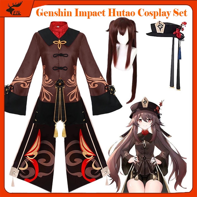 【Manila Ship】Anime Game Genshin Impact Hutao Cosplay Costume Uniform ...