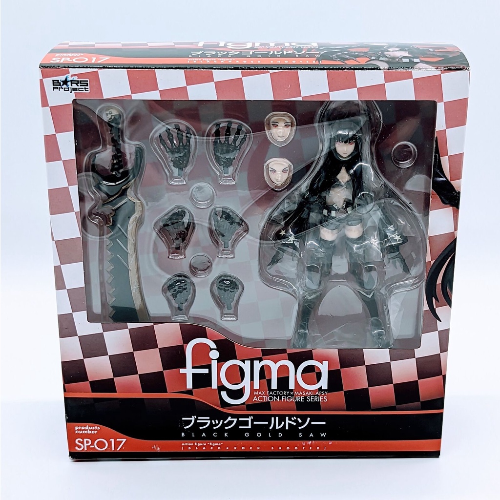 Max Factory figma Black★Rock Shooter black gold saw Figure【Brand New ...