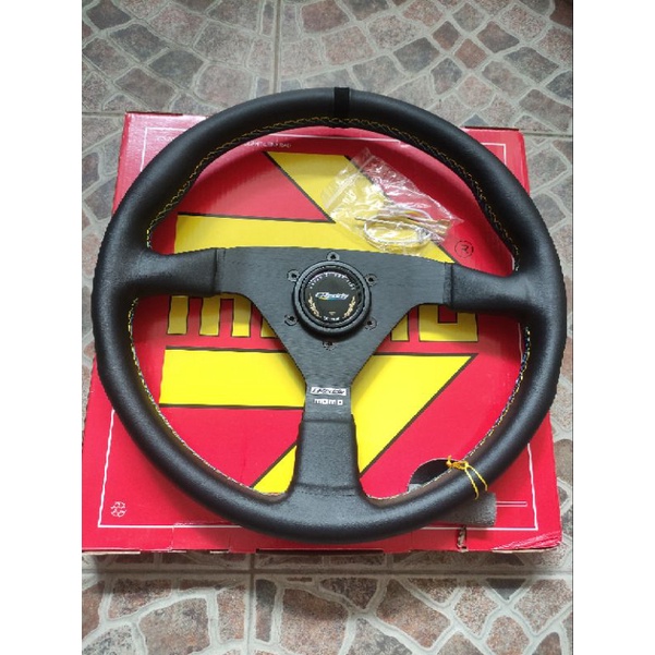 GReddy Momo Leather Steering Wheel 350mm | Shopee Philippines