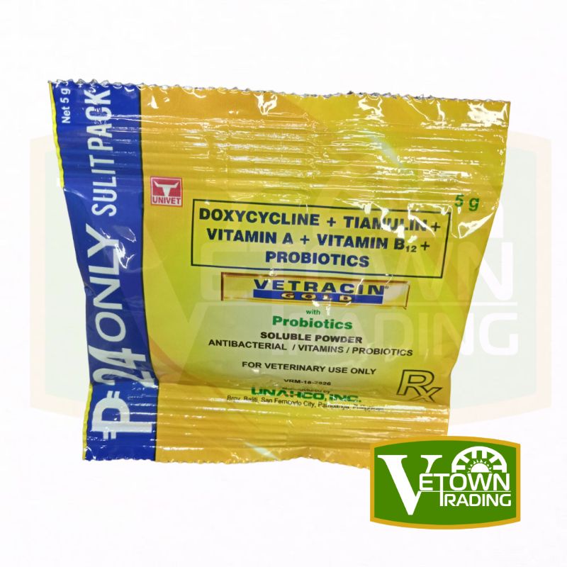 VETRACIN GOLD Sulit Pack 5grams | Doxycycline+ Tiamulin + Vitamin A ...