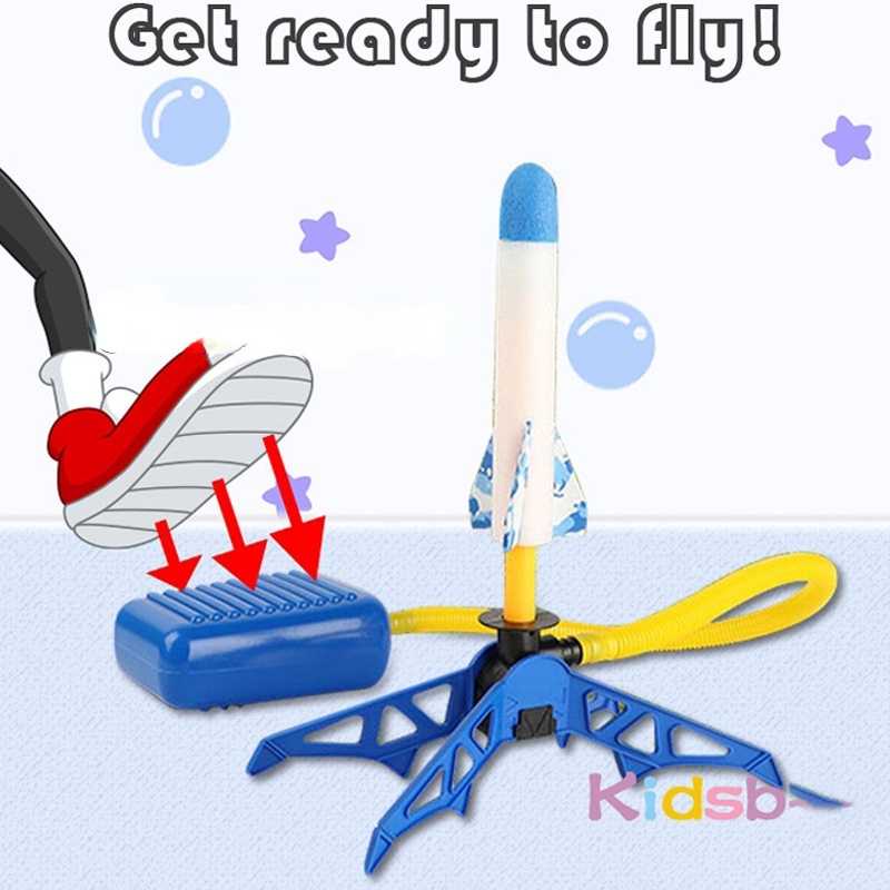Children Toy Rocket Launch Chamber Inflatable Toy Flight Rocket ...