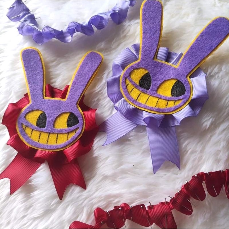 SUGARRUSHSATO The Amazing Digital Circus Jax Brooch pins and Hair Clips ...